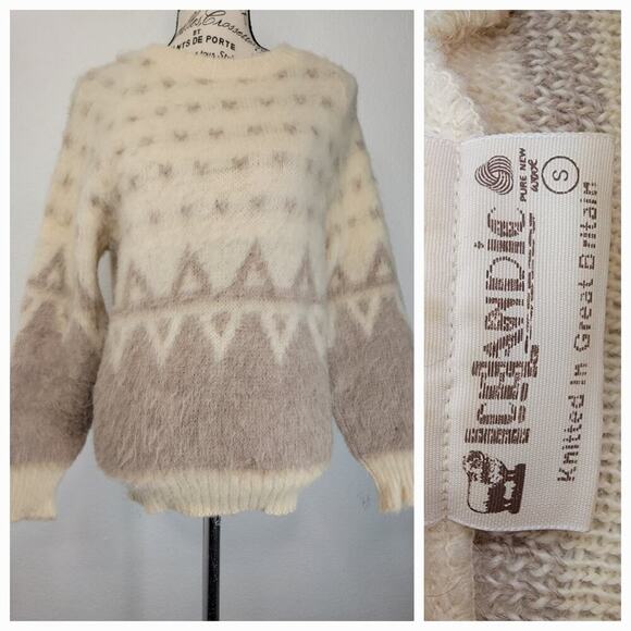 Icelandic Design | Sweaters | Icelandic Wool Sweater Womens Small Cream ...
